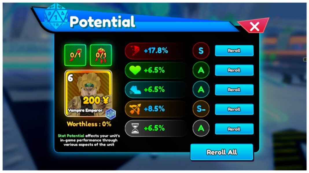 Anime Rangers X Stat Potential Guide - Full Stats Enhancement Table ...
