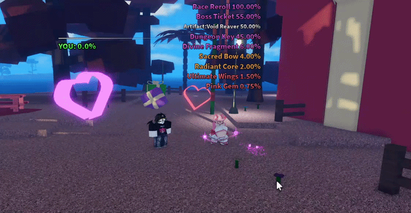 Completing The Sailor Piece Cupid Quest - Hearts Locations on ...