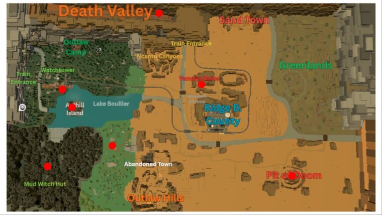 [Roblox] Bridger: Western Corpse Part Spawn Locations Guide - Kongbakpao